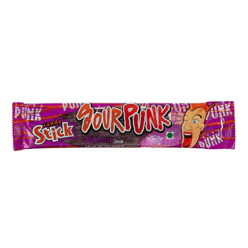 Sour Punk Candy Stick Blueberry Flavour 40G - Souq Al Buhair