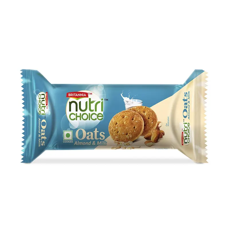 Britannia Nutri Choice Oats Almond And Milk 75G - Souq Al Buhair