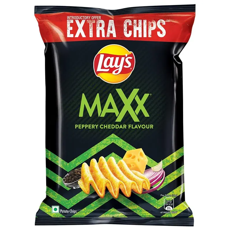 Lay’S Maxx Peppery Cheddar Flavour Potato Chips 59.4G – Souq Al Buhair