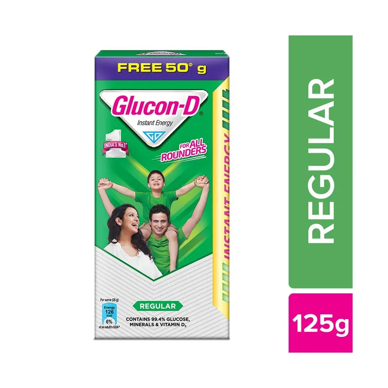 Zydus Wellness Glucon-D Instant Energy Regular 125G - Souq Al Buhair