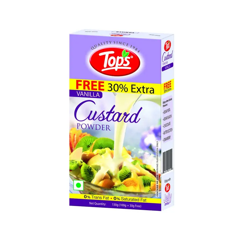 Tops Custard Powder Vanilla 130G – Souq Al Buhair