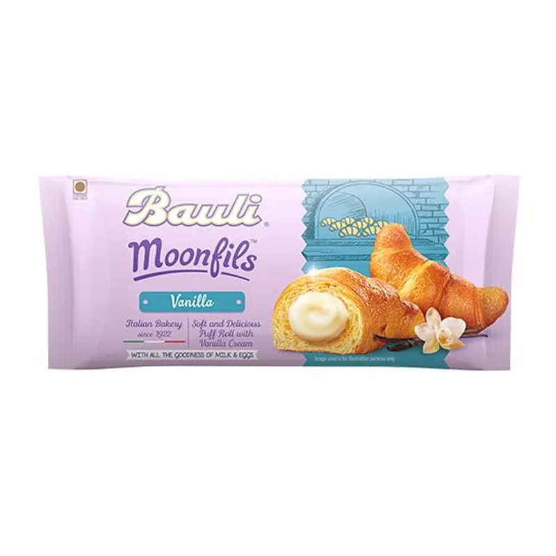 Bauli Moonfils Vanilla Puff Roll With Vanilla Cream 47G - Souq Al Buhair